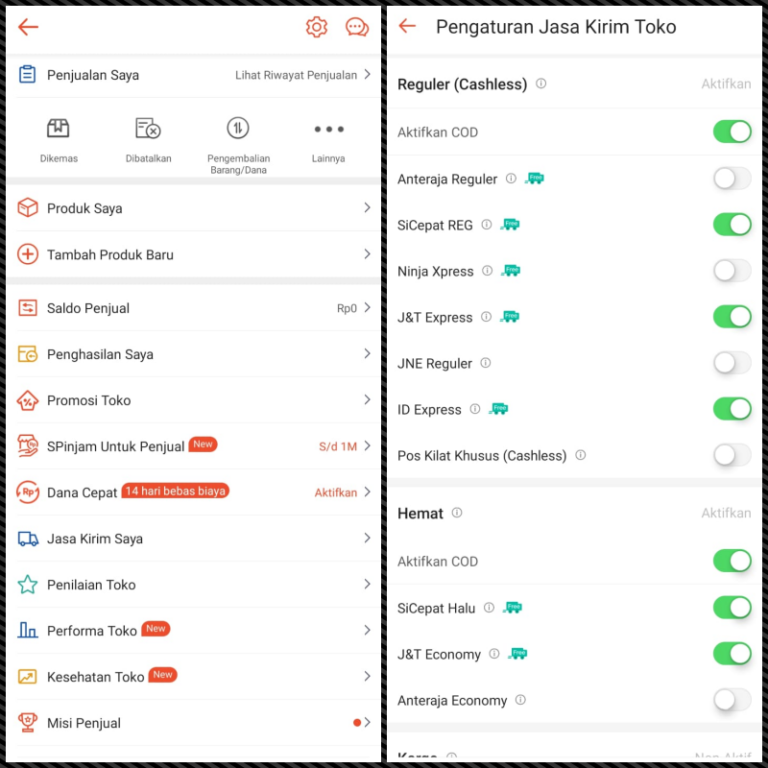 Cara Mengaktifkan COD di Shopee (Bayar di Tempat)